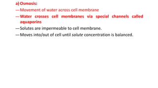 Membrane Transport System | PPT