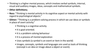 THINKING-Psychology.pptx | Games and Puzzles | Hobbies & Interests