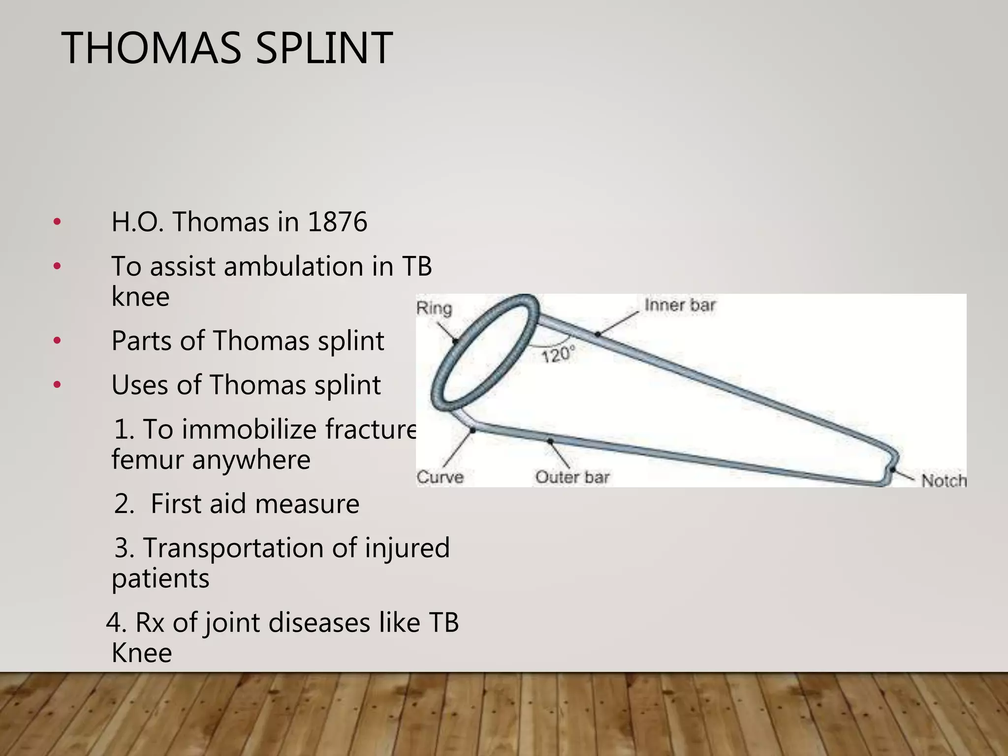 TRACTION,SPLINTS AND PLASTER OF PARIS | PPTX