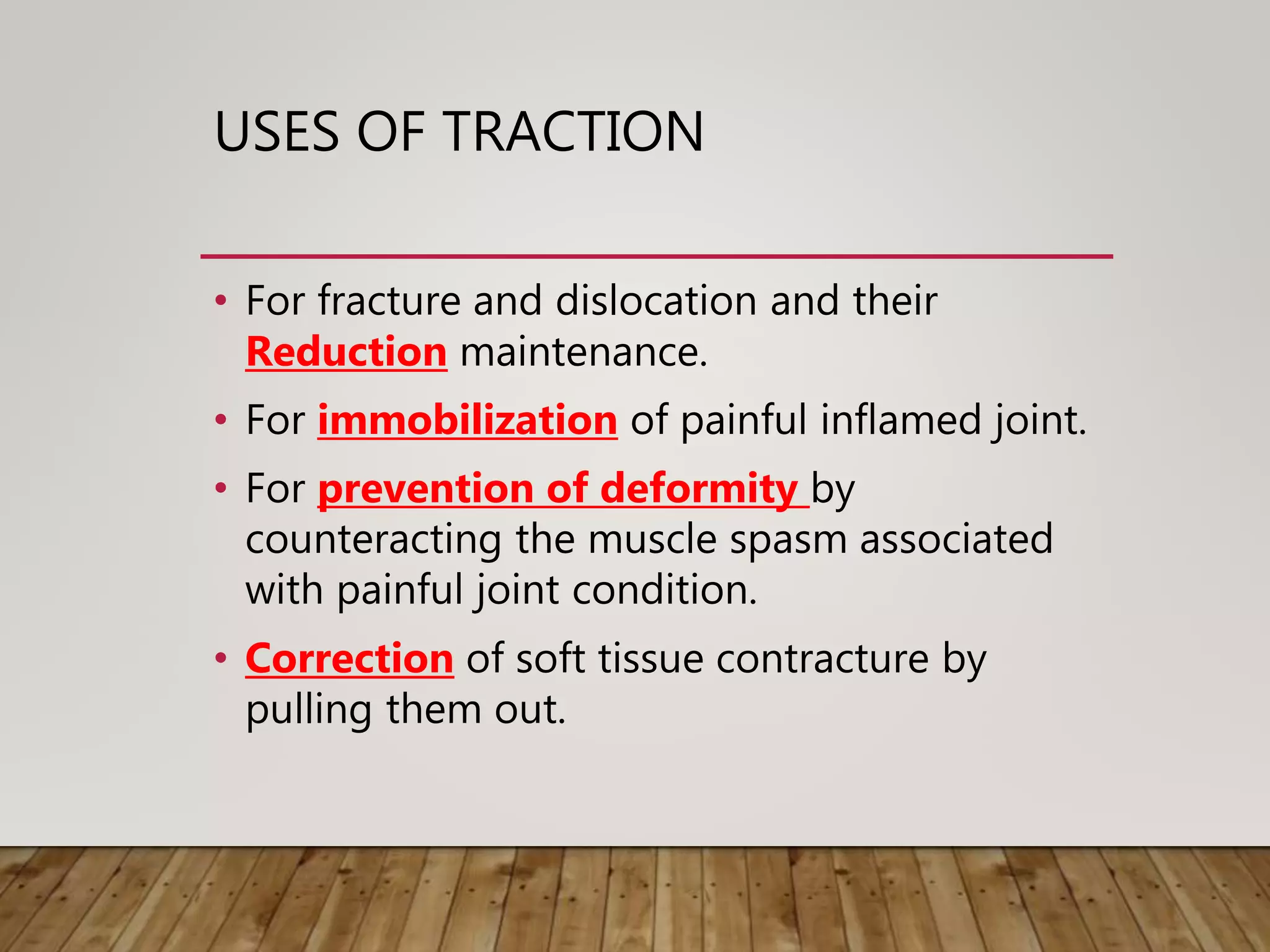 TRACTION,SPLINTS AND PLASTER OF PARIS | PPTX