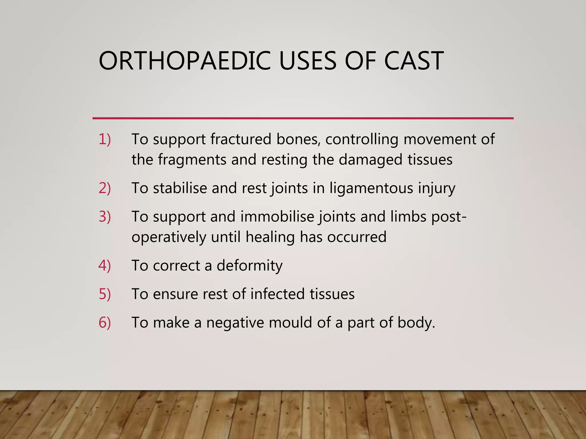 TRACTION,SPLINTS AND PLASTER OF PARIS | PPTX