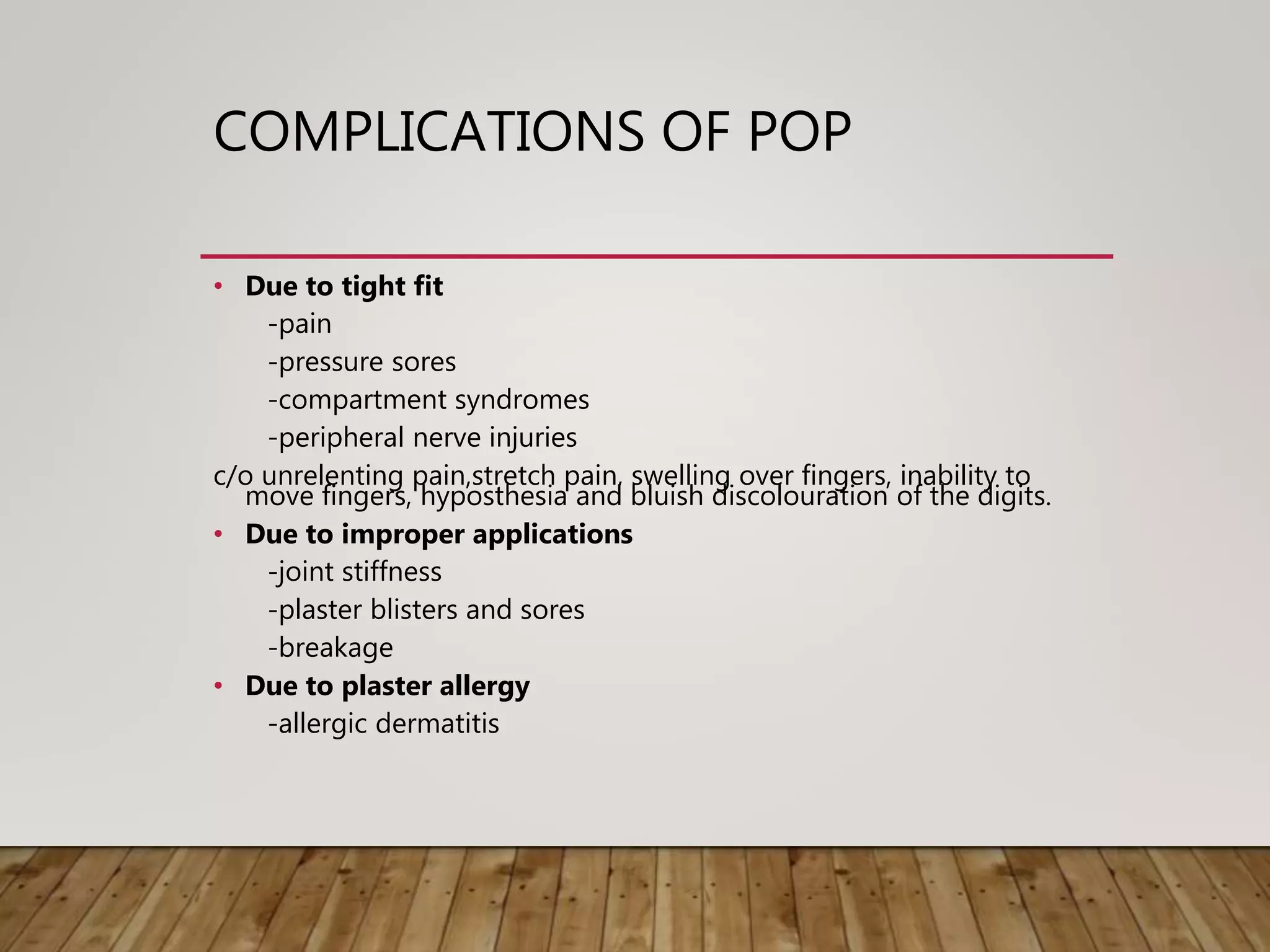 TRACTION,SPLINTS AND PLASTER OF PARIS | PPTX