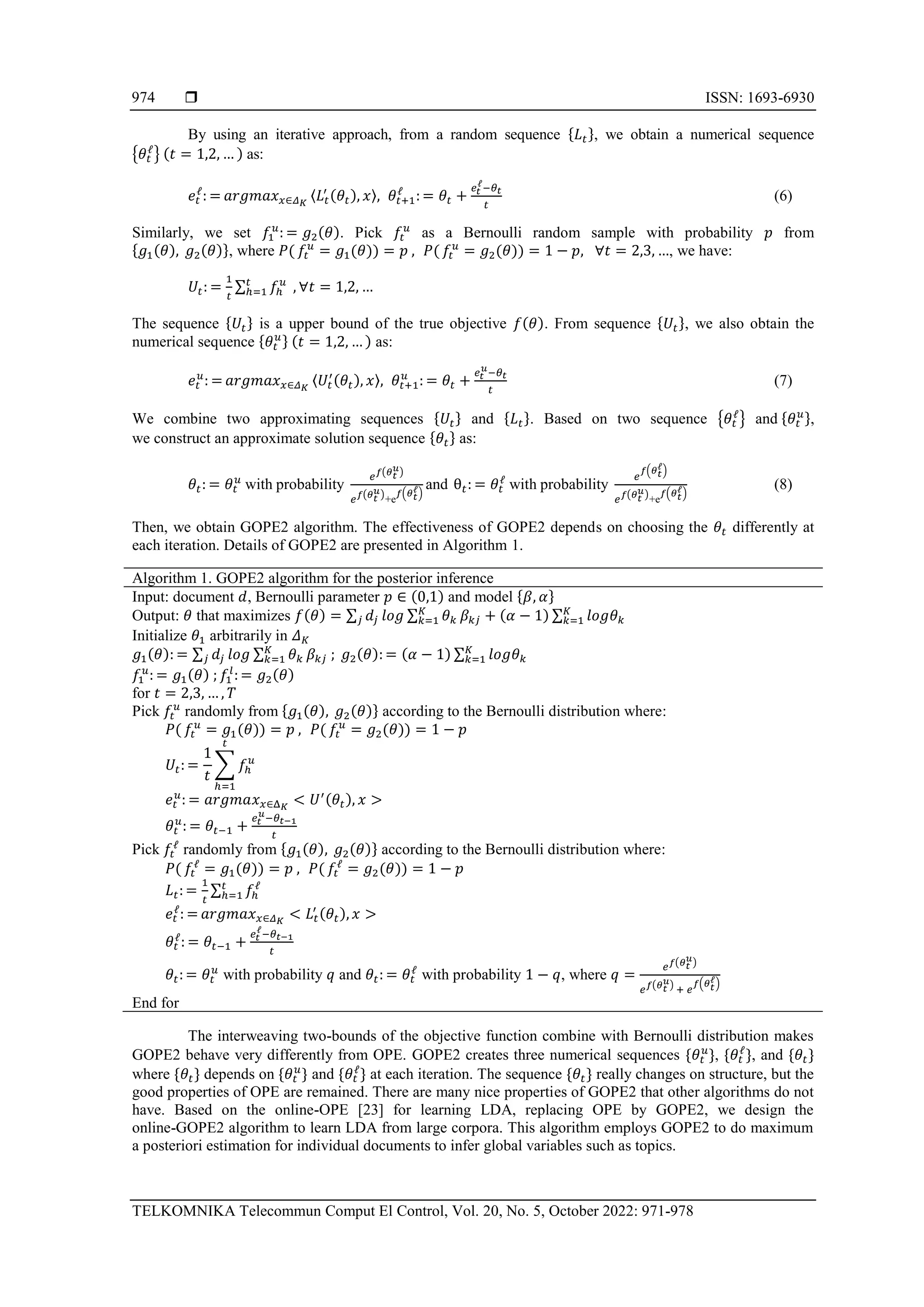A stochastic algorithm for solving the posterior inference problem in topic models | PDF ...