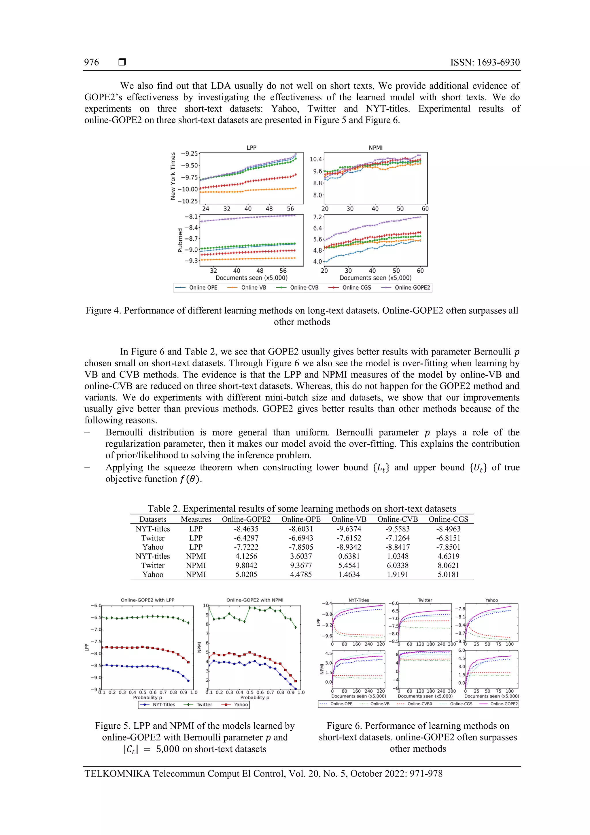 A stochastic algorithm for solving the posterior inference problem in topic models | PDF ...
