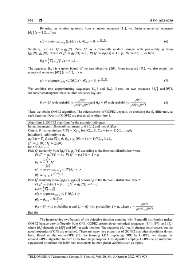 A Stochastic Algorithm For Solving The Posterior Inference Problem In