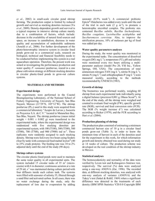 4.Influence of stocking density on production and water quality of a ...