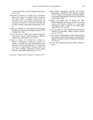 4.Influence of stocking density on production and water quality of a ...