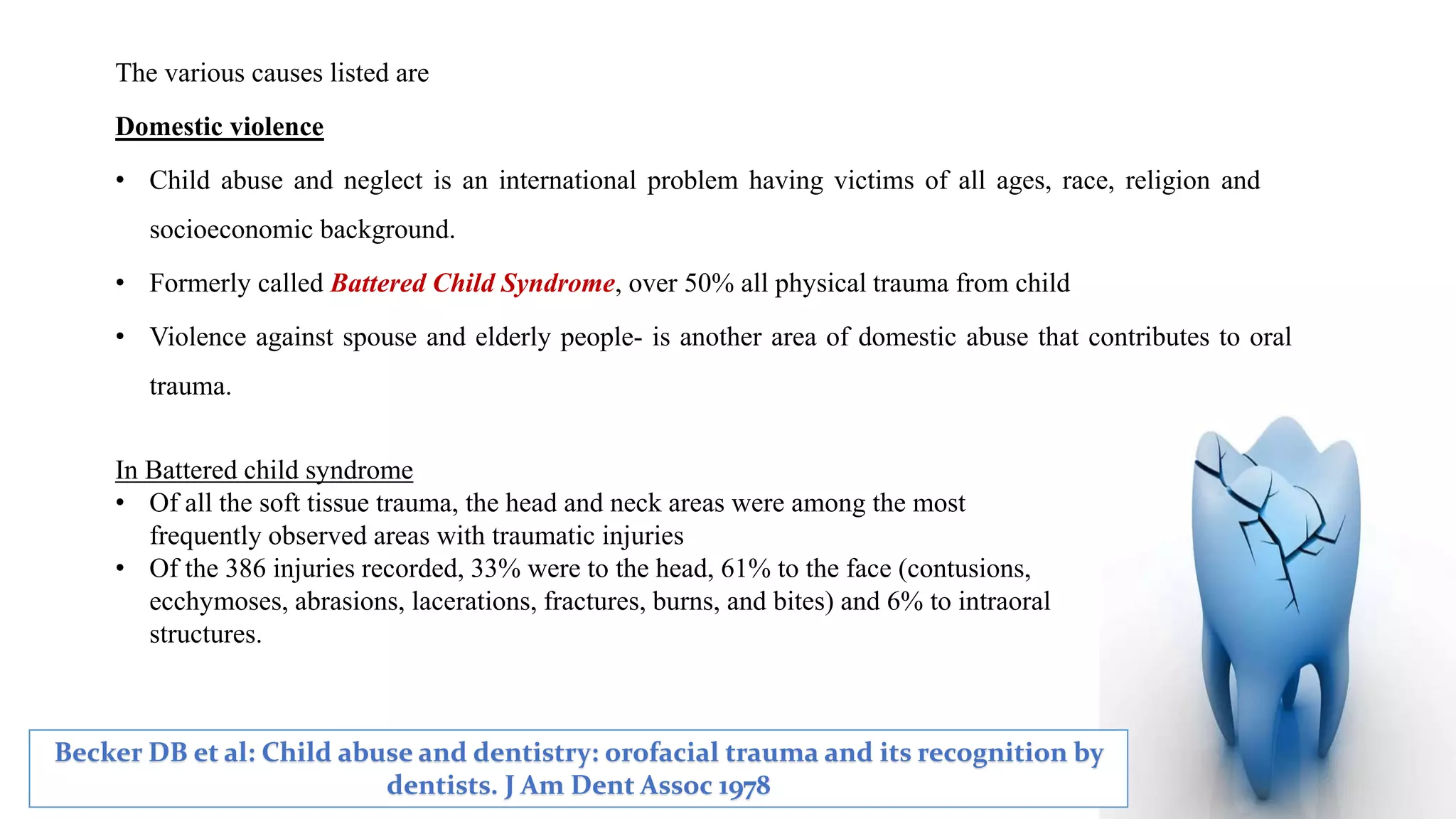 DENTAL TRAUMATIC INJURIES | PPTX