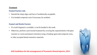 DENTAL TRAUMATIC INJURIES | PPTX