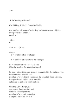 4.5 Counting rules 4-1Use the POWER(k, n) worksheet fun.docx