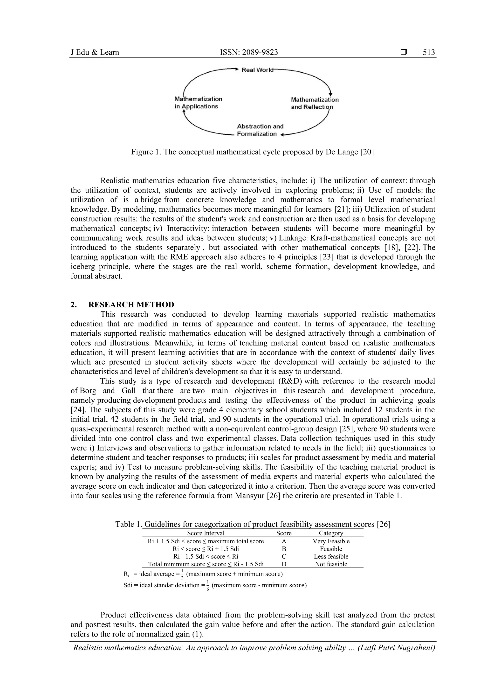 Realistic mathematics education: An approach to improve problem solving ability in primary ...