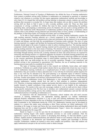 Realistic mathematics education: An approach to improve problem solving ...