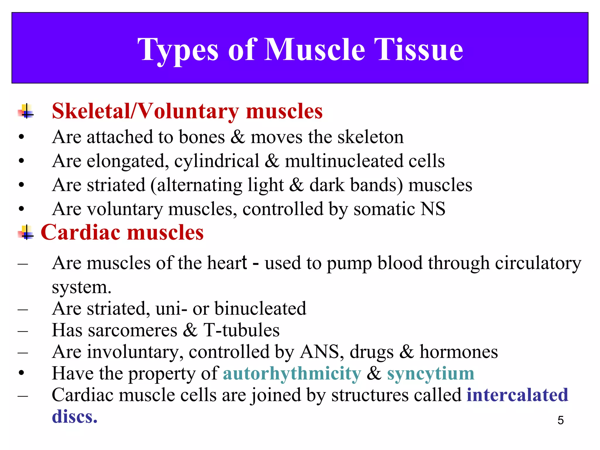 Unit Three - Excitable Tissues (Muscle).ppt