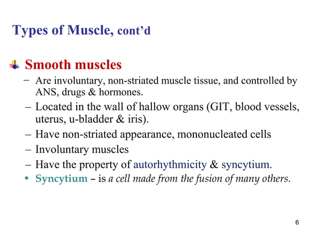 Unit Three - Excitable Tissues (Muscle).ppt