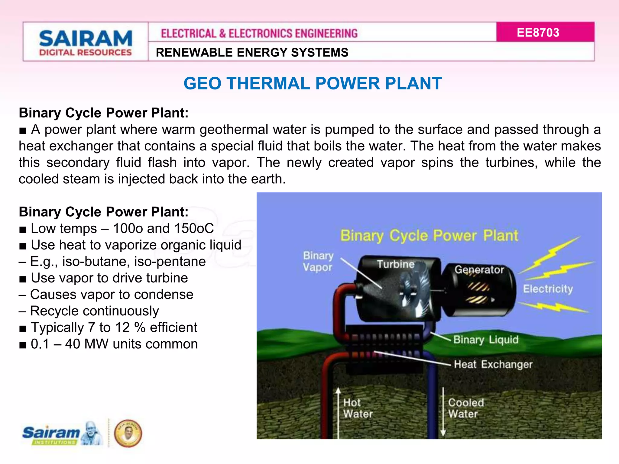 4.3 - GEO THERMAL Basics, Direct Use, Geothermal Electricity.pptx