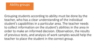 4. Forming groups in a Multi-grade classroom | PPTX