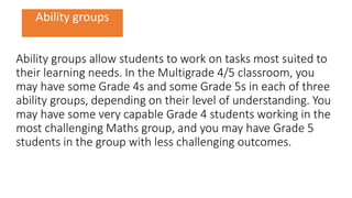 4. Forming groups in a Multi-grade classroom | PPTX