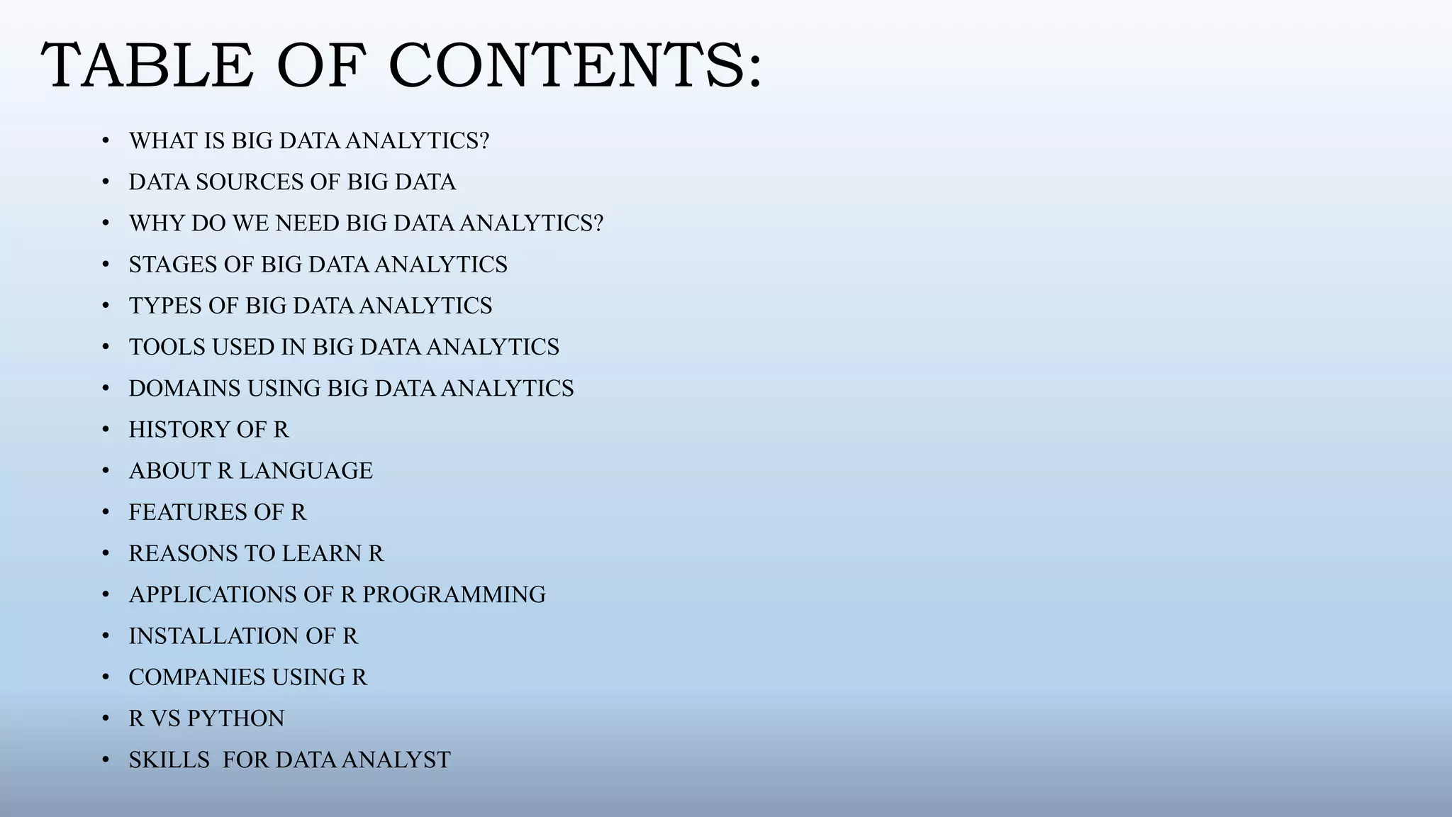 Big Data Analytics Using R Pptx
