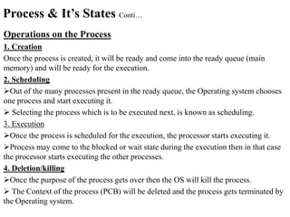 Process & Thread Management | PDF