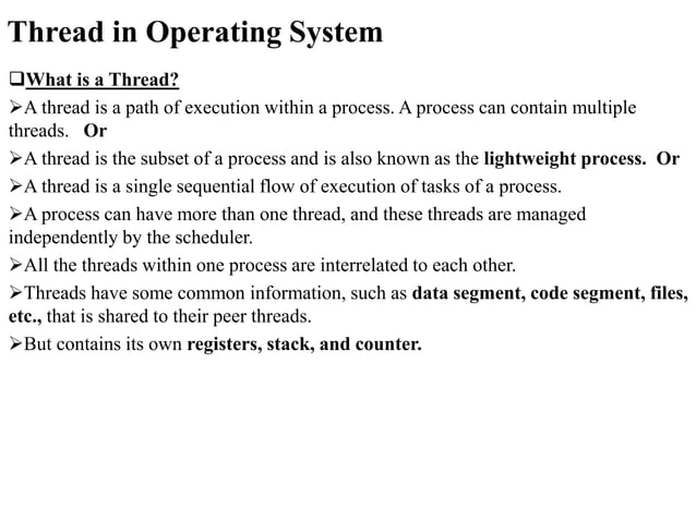 Process & Thread Management | PDF