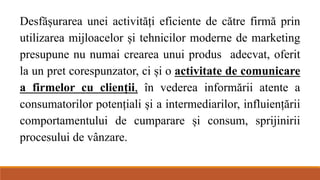 Promovarea, plasarea și distribuția | PPTX