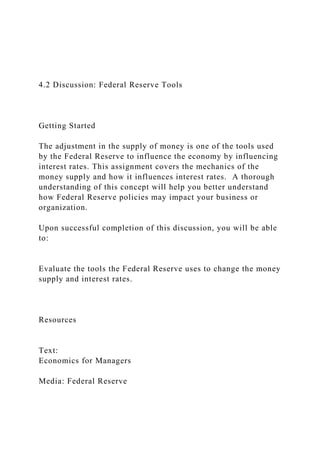 4.2 Discussion Federal Reserve ToolsGetting Started.docx