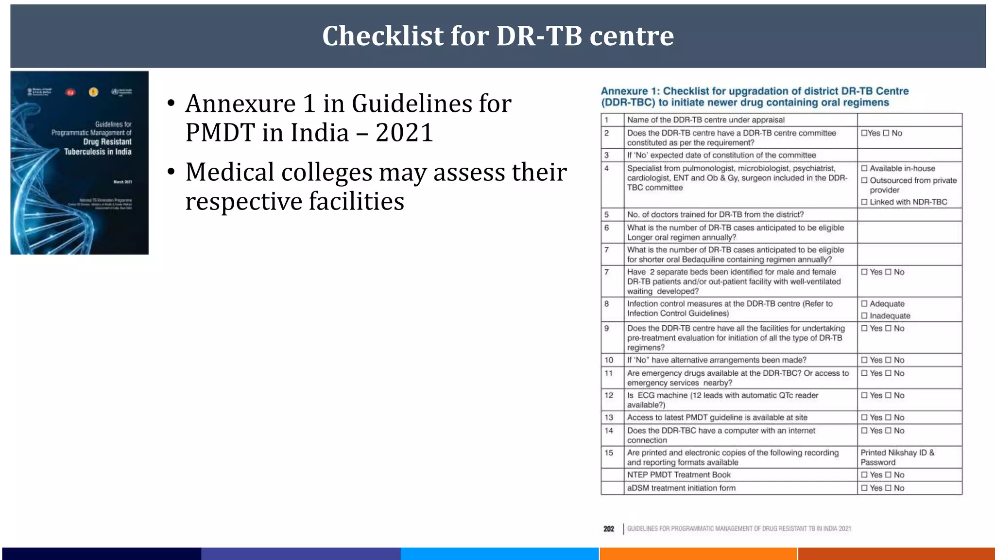 Establishment and responsibilities of DR-TB centers | PPTX