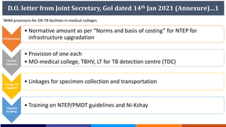 Establishment and responsibilities of DR-TB centers | PPTX