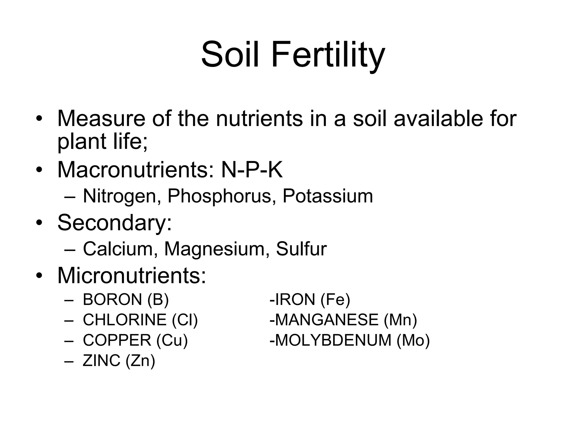 4 22 soil fertility & texture | PPT
