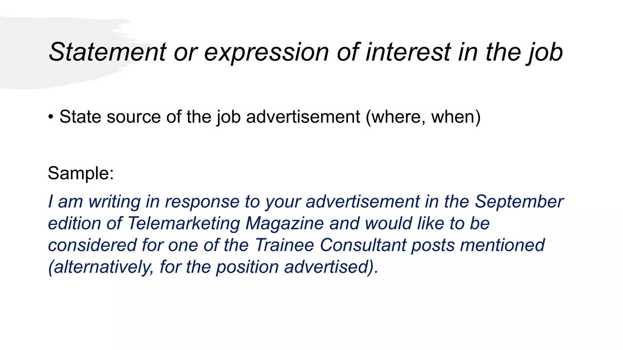 Job application process | PPTX