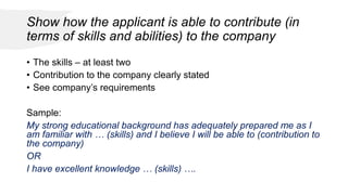Job application process | PPTX