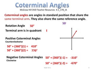 4.1A Angles and Angle Measure.pptx | Geology | Science