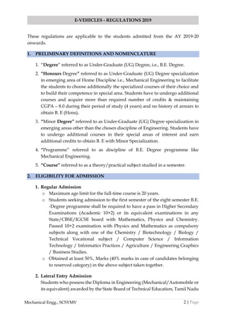 4.-MECH-E-Vehicles-Curriculam-and-syllabus-R2018-Final-1.pdf | Undergraduate Education | College ...