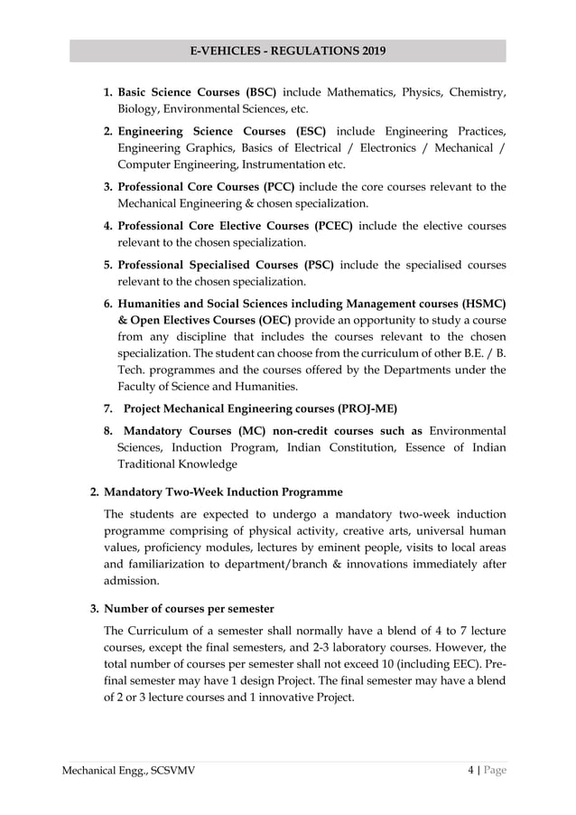 4.-MECH-E-Vehicles-Curriculam-and-syllabus-R2018-Final-1.pdf | Undergraduate Education | College ...