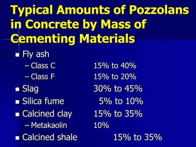 4. pozzolans.ppt | Chemistry | Science