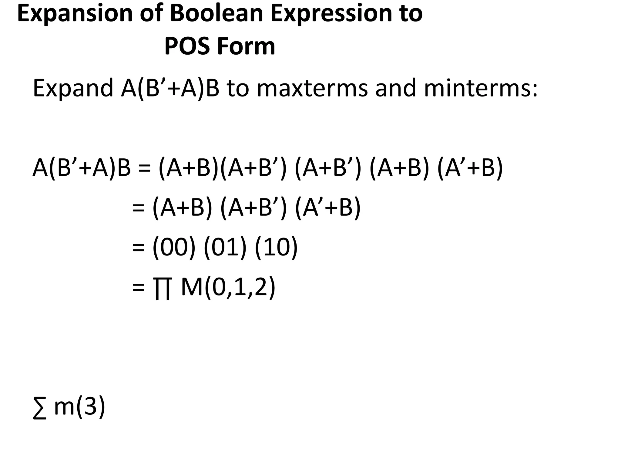 4 Boolean Function And Their Representation Pptx