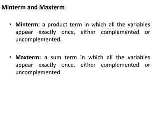 4. Boolean Function and Their Representation.pptx