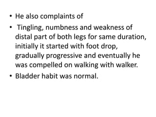 Evaluation & Management of a case of Peripheral Neuropathy | PPT