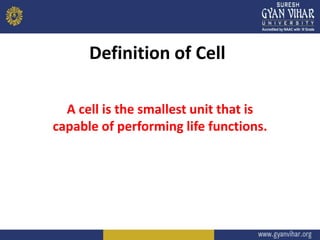 4. Cell Structure.pptx | Biological Sciences | Science