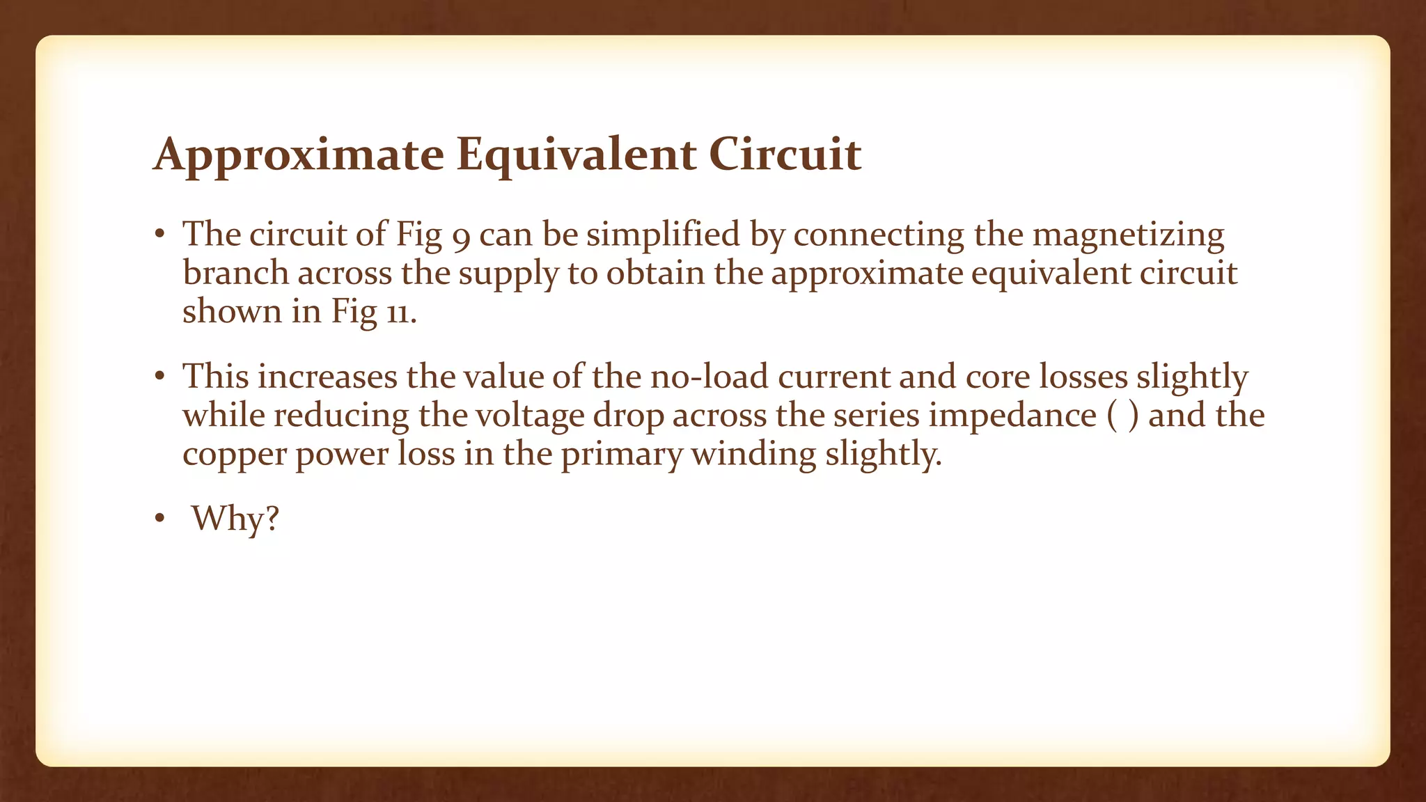 4 Transformer Equivalence Circuitpptx Computer Networking Computing