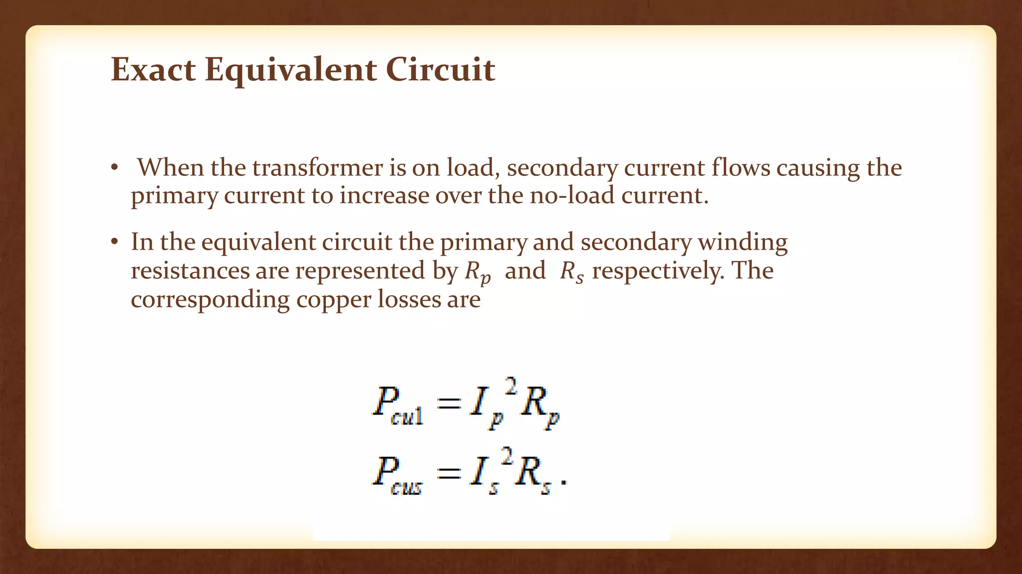 4 Transformer Equivalence Circuitpptx Computer Networking Computing