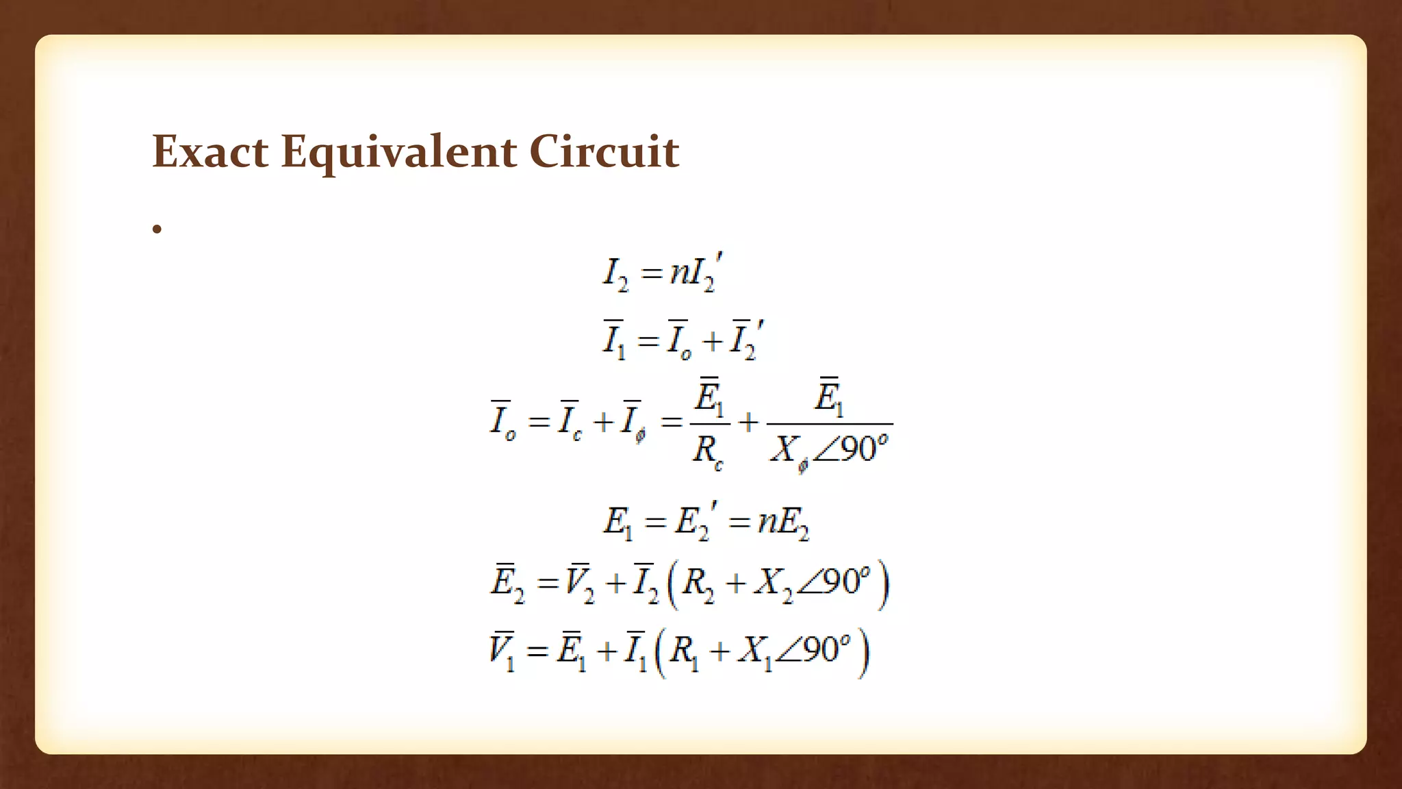 4 Transformer Equivalence Circuitpptx Computer Networking Computing