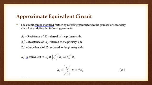 4. Transformer equivalence circuit.pptx | Computer Networking | Computing
