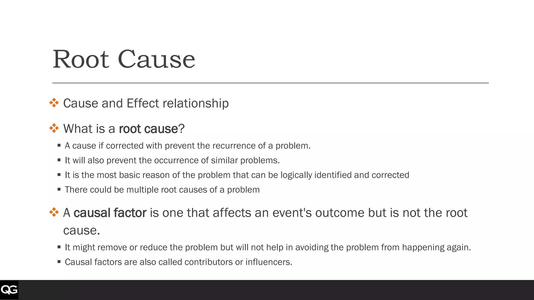 root causes analysis | PDF