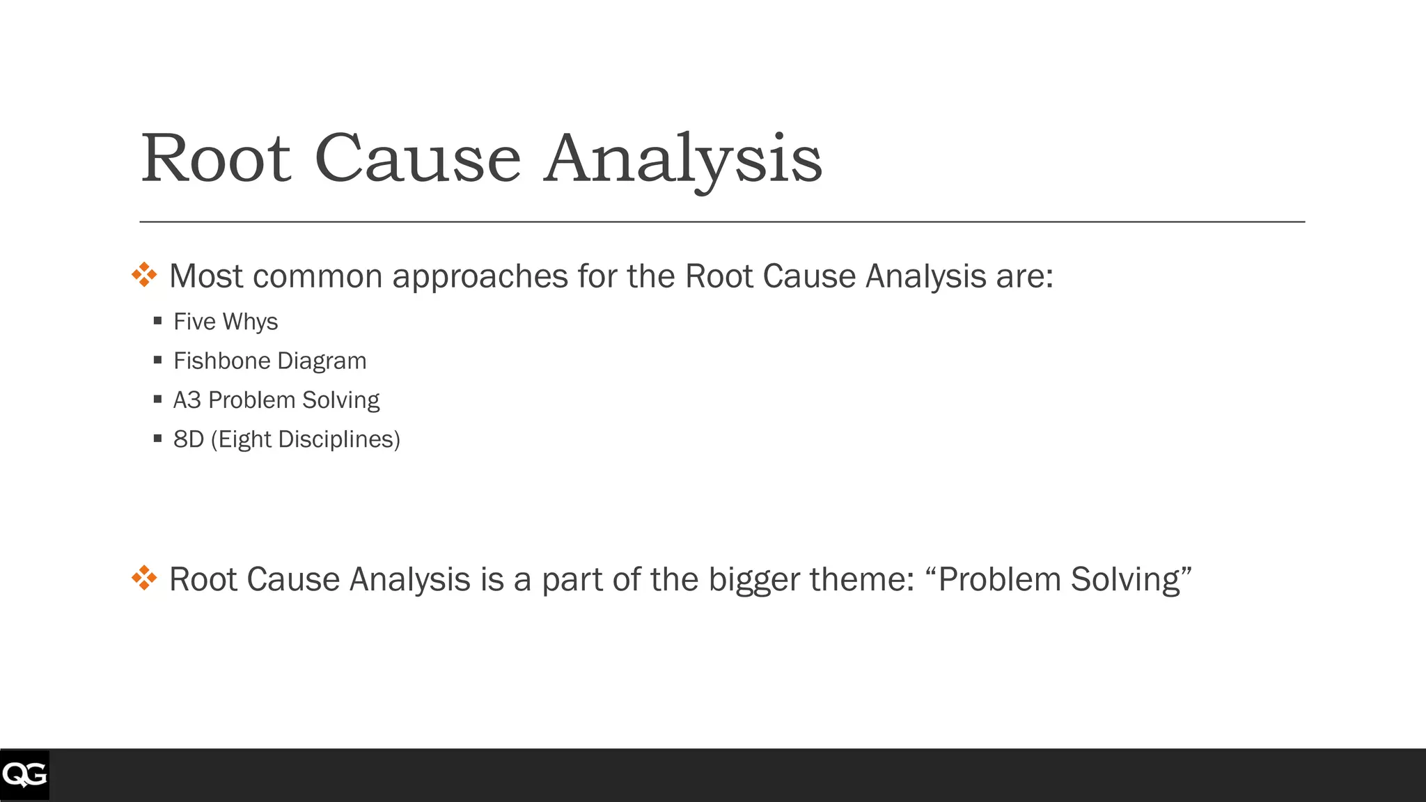 root causes analysis | PDF