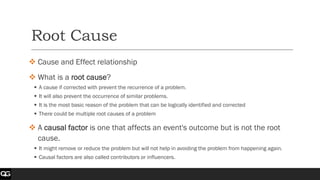 root causes analysis | PDF
