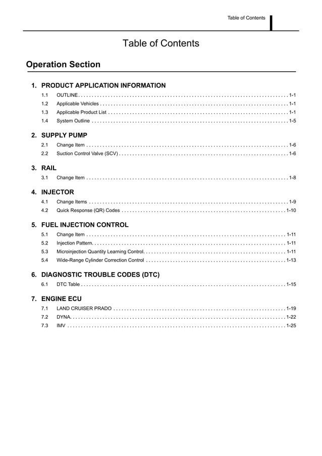 DENSO (CRS) TOYOTA 1KD/2KD ENGINE COMMON RAIL SYSTEM (CRS) | PDF