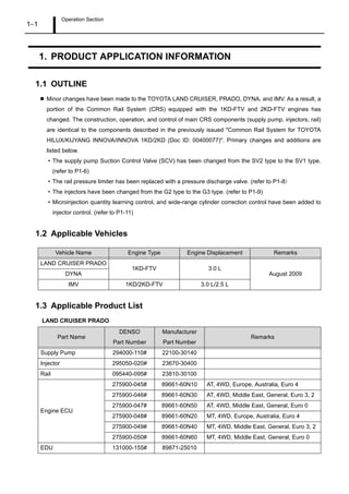 DENSO (CRS) TOYOTA 1KD/2KD ENGINE COMMON RAIL SYSTEM (CRS) | PDF