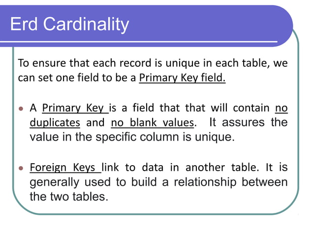 4. ERD Cardinality.pptx | Databases | Computer Software and Applications