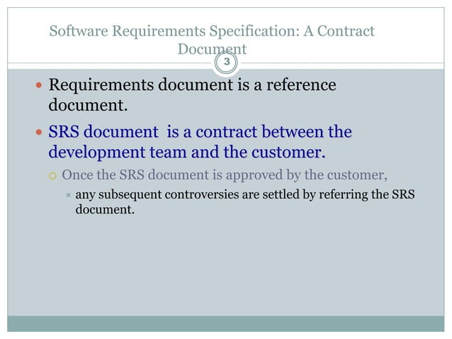 4.SRS.ppt | Computing | Technology & Computing